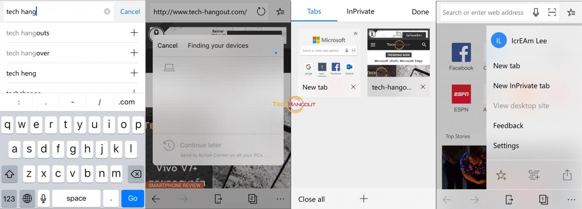 รีวิว Microsoft Edge Mobile ตัวจริง ผู้ท้าชิง Browser - Tech-hangout